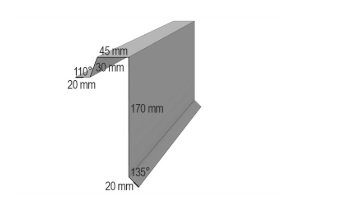 Vindskede 170 mm Easy-Click